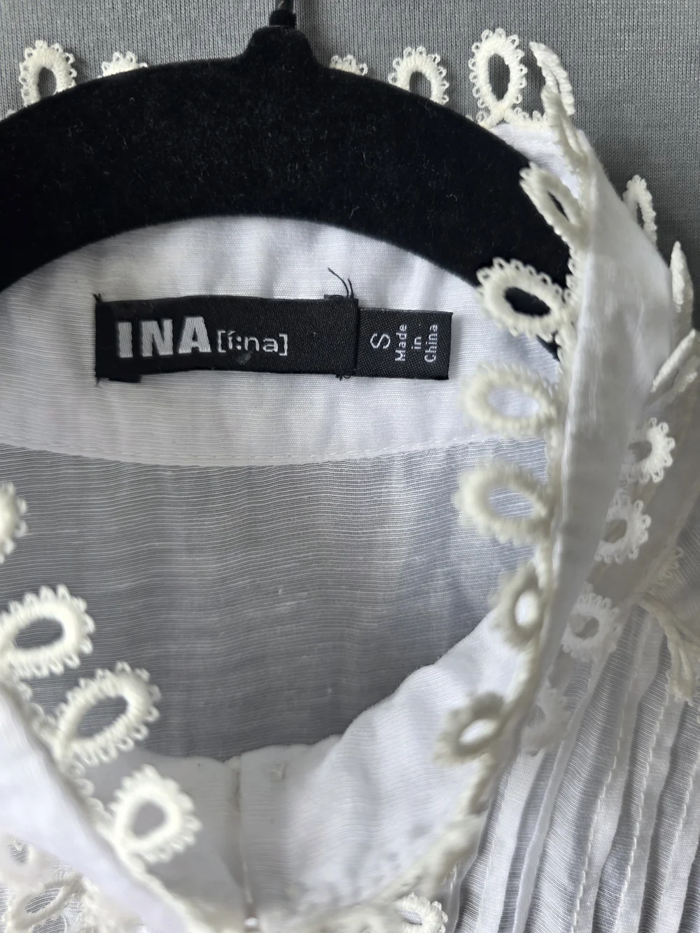 Ina | Dresses | Ina White Victorianinspired Maxi Dress With Lace Trim ...